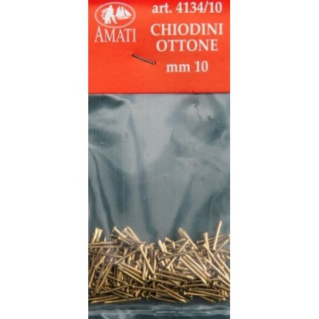 Chiodini in ottone da 10 mm 200 pezzi circa