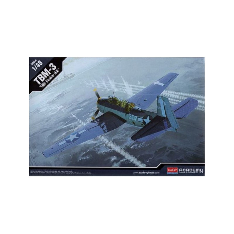 Academy 12285 Grumman TBM-3 Avenger USS Bunker Hill Accurate Miniatures ...
